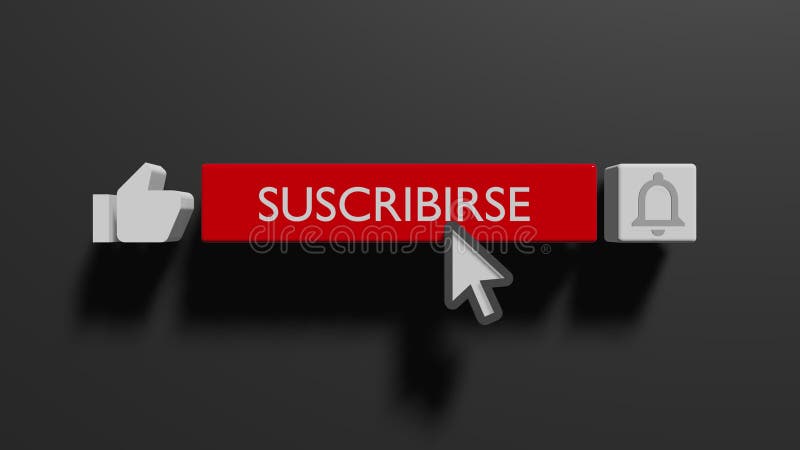 Animation of Social Network. Subscribe Button and Bell Notification ...