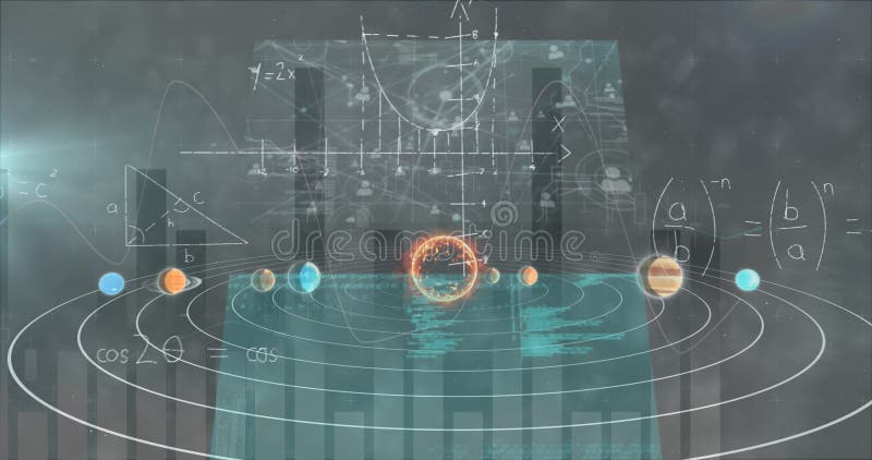 Animation of Solar System and Mathematical Equations with Data ...