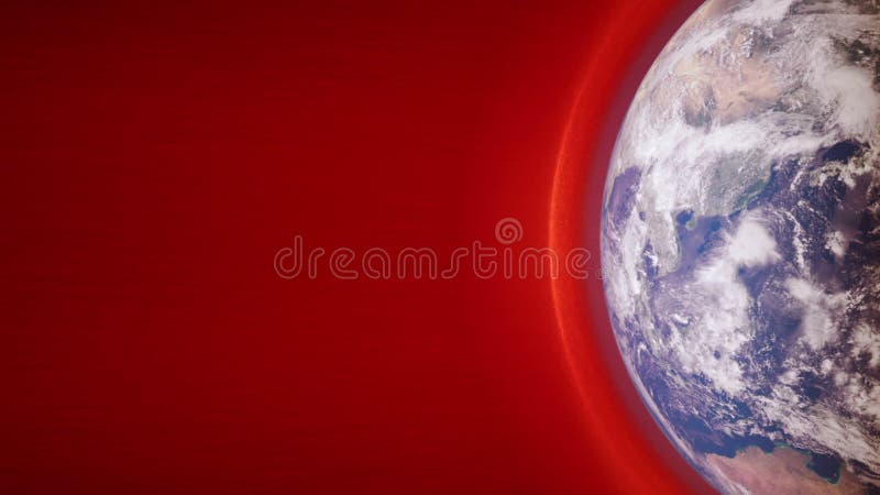 Animation of Solar Wind Colliding with Earth`s Magnetic Field Stock ...