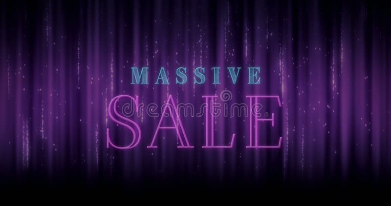 Animation of Sparkling Massive Sale Text 4k Stock Footage - Video of ...