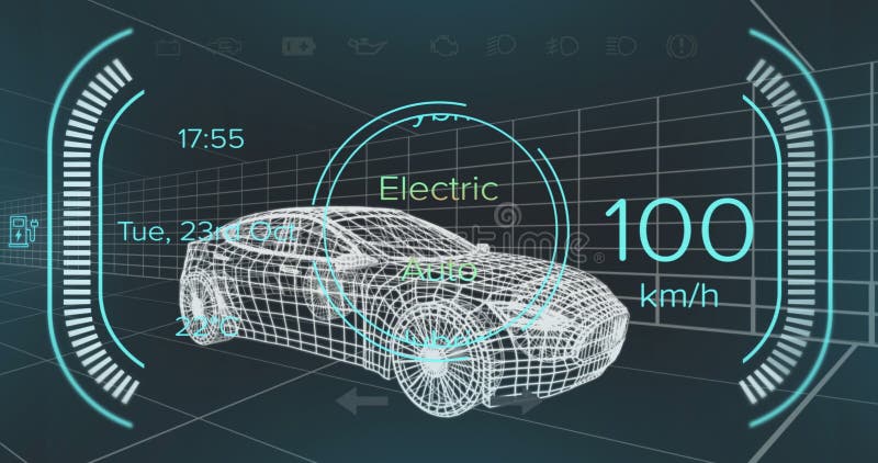 Animation of Speedometer and Power Status Data on Hybrid Vehicle ...