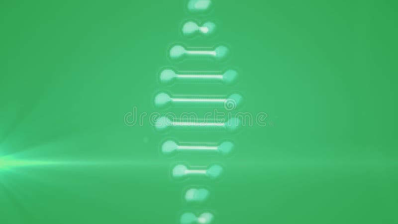 Animation of Spinning Dna String and Lights Over Blue Background Stock ...