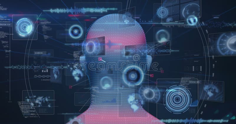 Animation of Spinning Model of Human Head and Data Processing on ...