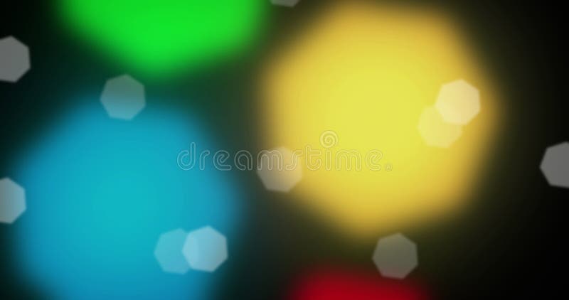 Animation of Spots Falling Over Multi Coloured Spots on Black ...