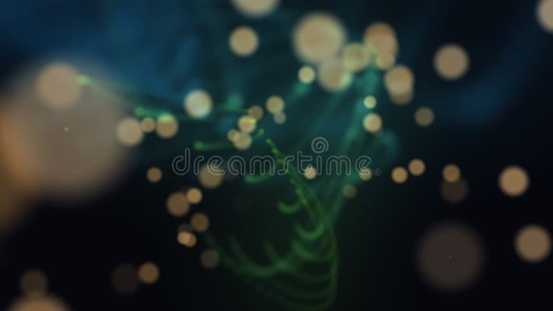 Animation of Spots of Light Moving on Green Mesh Background Stock Video ...