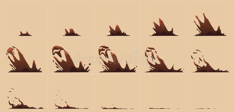 Splashes of Coffee, Hot Chocolate or Cocoa Stock Vector - Illustration ...