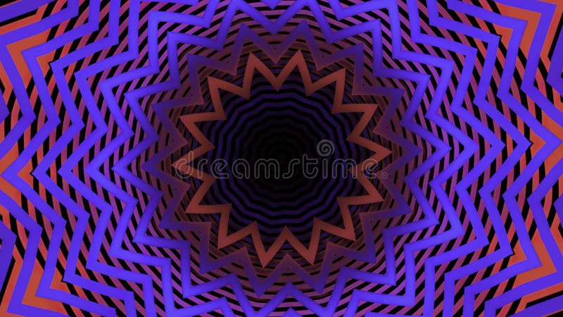 Animation with Star Shape Appearing in the Center. Design. Moving ...