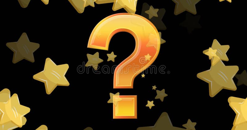 Animation of Question Mark Over Lightbulbs on Grey Background Stock ...