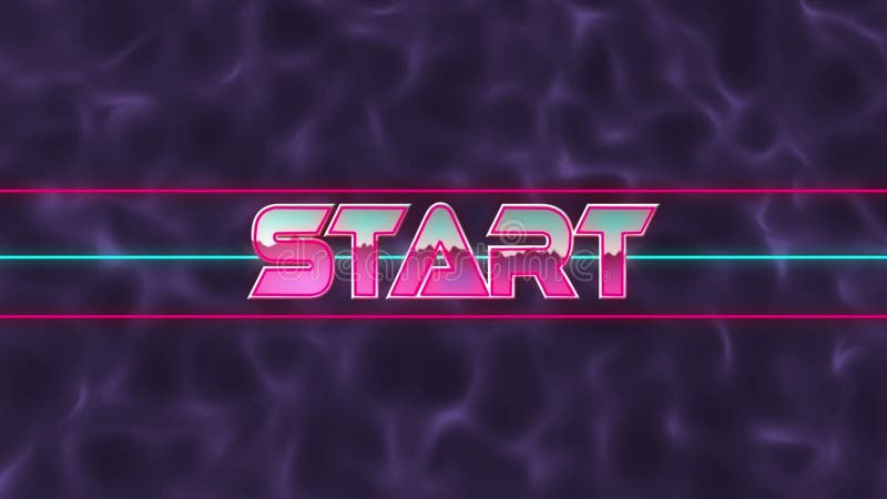 Animation of Start in Digital Purple Abstract Space Stock Footage ...