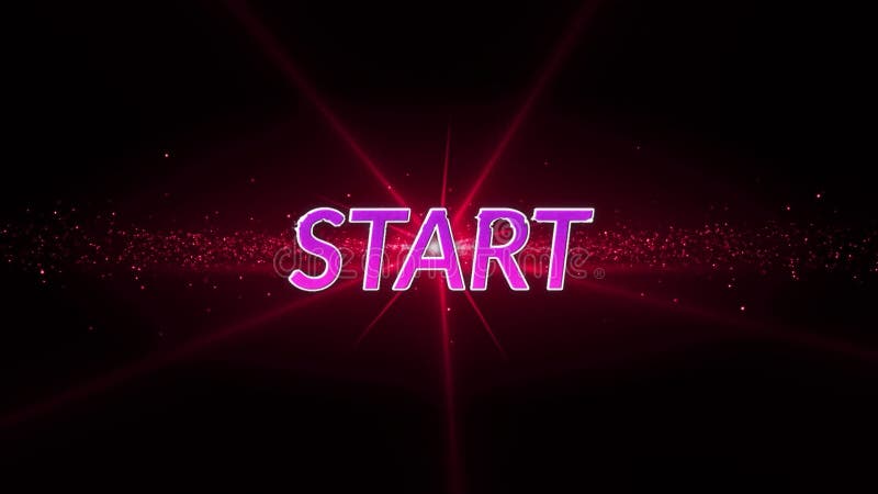 Animation of Start and Lights on Black Background Stock Video - Video ...