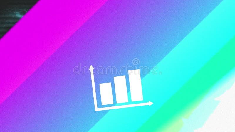 Animation of Statistic Graph in Digital Abstract Space Stock Video ...
