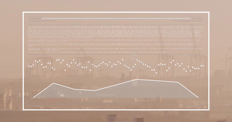 Animation of Statistical Data Processing Against Aerial View of ... Animation of Statistical Data Processing Against Aerial View of ...