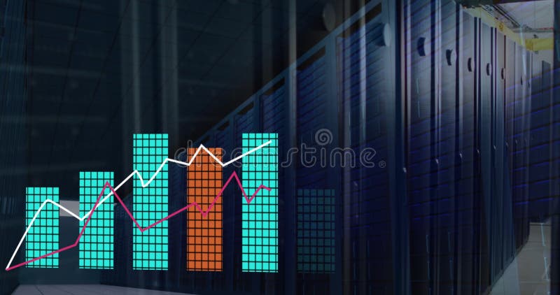 Animation Of Statistical Data Processing Against Empty Computer Server