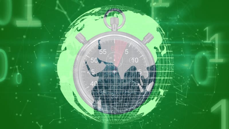Animation of Statistics with Globe, Binary Coding and Stopwatch Stock ... Animation of Statistics with Globe, Binary Coding and Stopwatch Stock ...