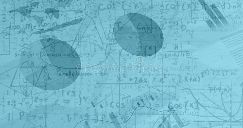 Animation of Statistics Recording Over Mathematical Formulae Stock ...