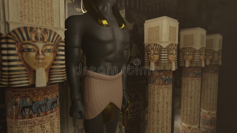 Animation of Statue of Horus in Ancient Egypt Stock Footage - Video of ...