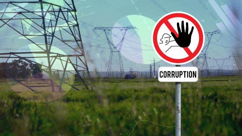 Animation of Stop Curruption Sign Board and Statistical Data Processing ...