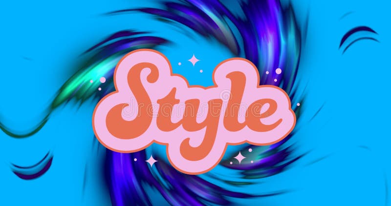 Animation of Style Text on Colourful Background Stock Footage - Video ...