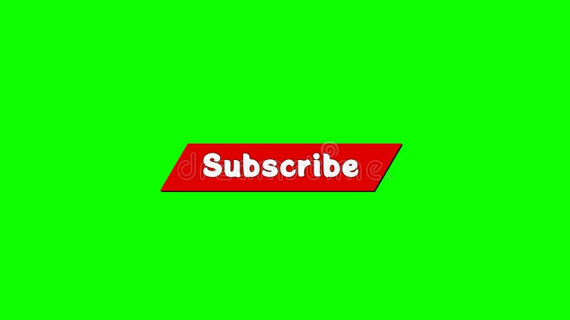 Animation of Man and a Subscribe Button with Like and Bell Notification ...