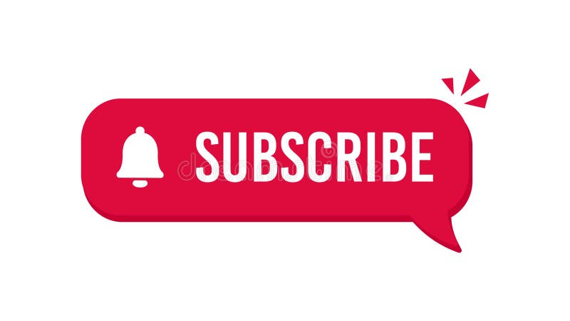 Animation of Subscribe Button Neon Flickering Blinking with Bell Icon ...