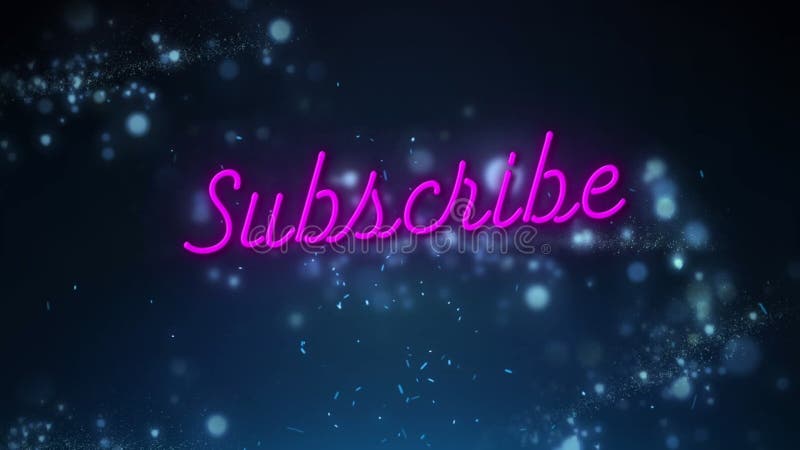 Animation of Subscribe Over Dots Blinking on Navy Background Stock ...