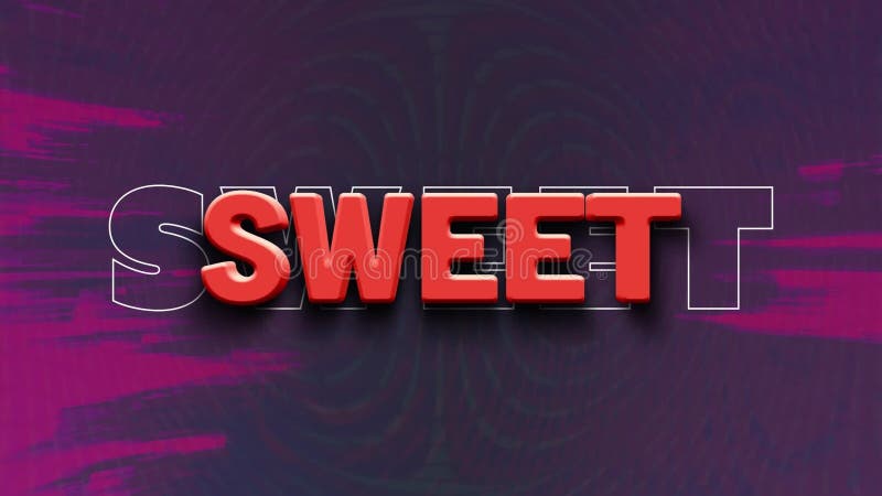 Animation of Sweet Text Over Glowing Moving Background Stock Video ...