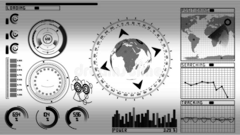 Technology Interface Screen Stock Video - Video of heads, display: 40693079