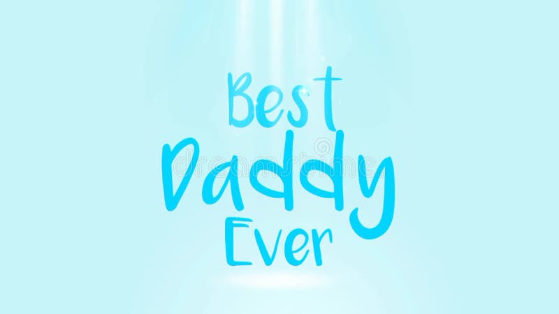 Animation of the Text Happy Father S Day with Spotlights on a Blue ...