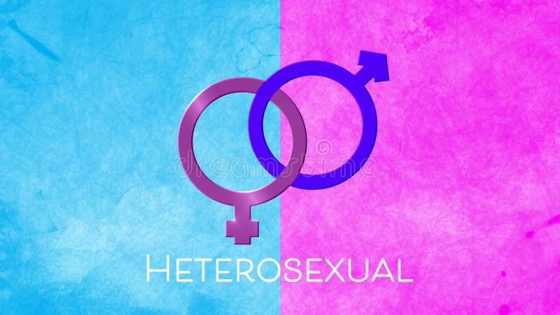 Animation Of Heterosexual Symbol Over Pink Background Stock Footage