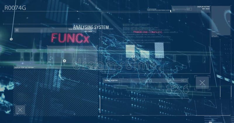 Animation of Text Processing Over Network of Connections on Dark ...