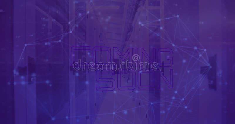 Animation of Text that Reads Coming Soon" in Pink Neon Letters on a ...
