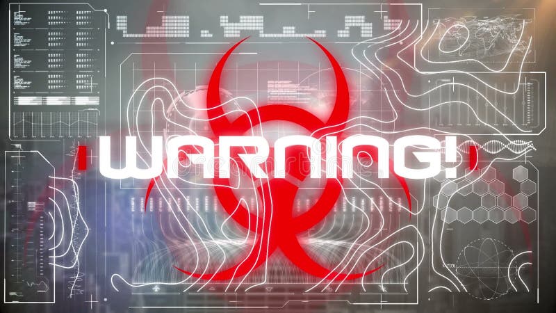 Biohazard symbol animation stock footage. Video of contamination ...