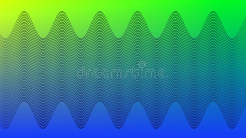 Animation of Thin Black Kinetic Parallel Wavy Lines Moving Over Blue ...