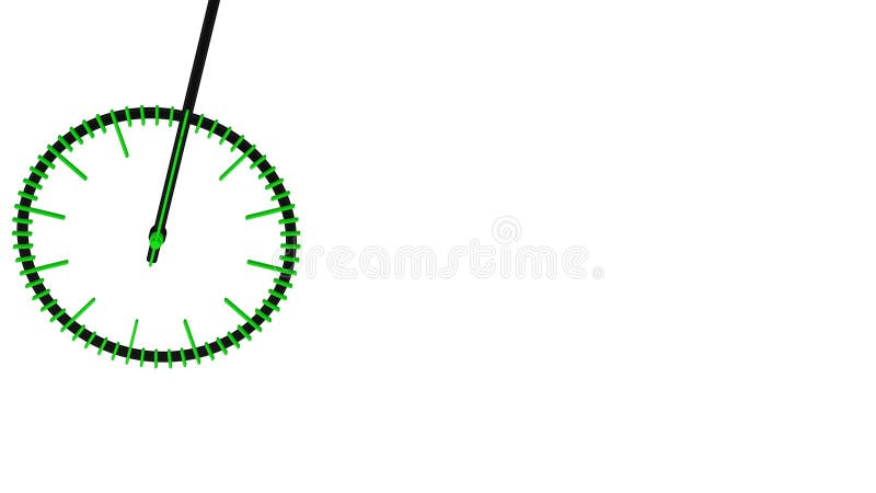 Animation of Timelapse of Pendulum with Clock Face. 3D Rendering. Stock ...