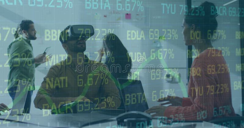 Animation of Trading Board and Graph on Diverse Coworkers Testing ...