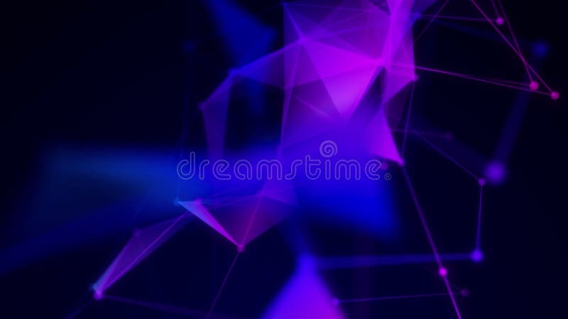 Animation of Triangular Structure with Lines. Motion Stock Video ...