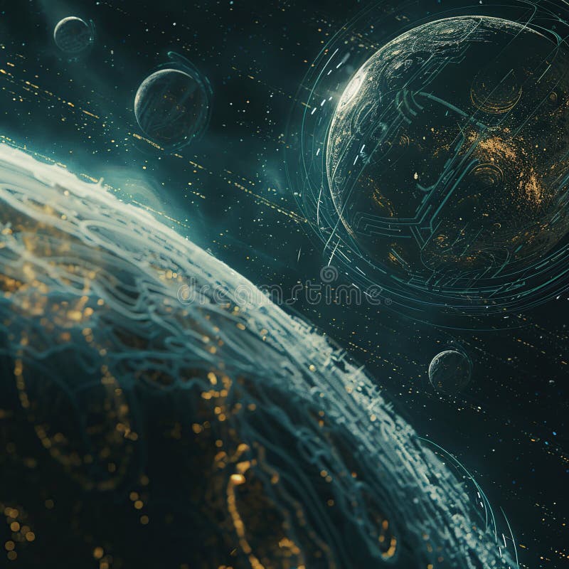 Animation of a Twin Planet System, Hyper Deformation Drawings of ...