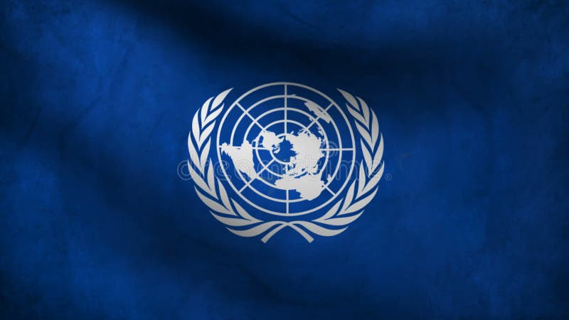 Animation of United Nations Flag at Wind Stock Footage - Video of ...