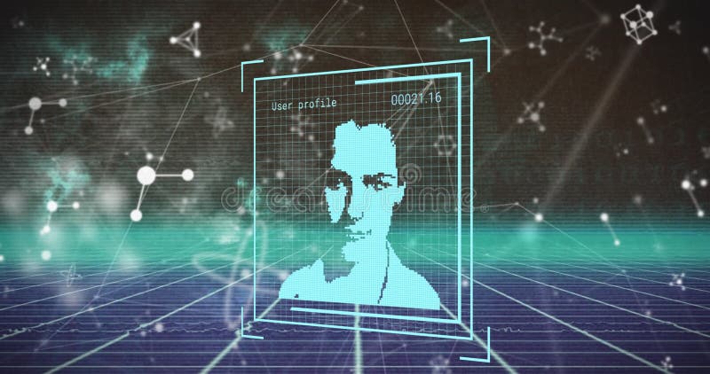 Animation of User Icons, Connections and Molecules in Digital Space ...