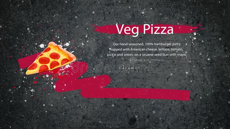 Animation of veg pizza stock video. Video of health - 366195781