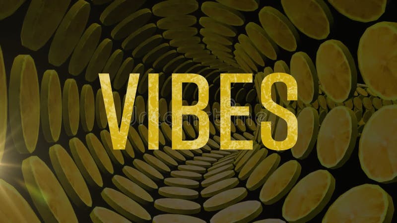 Animation of Vibes Text Over Shapes Stock Video - Video of design, sign ...