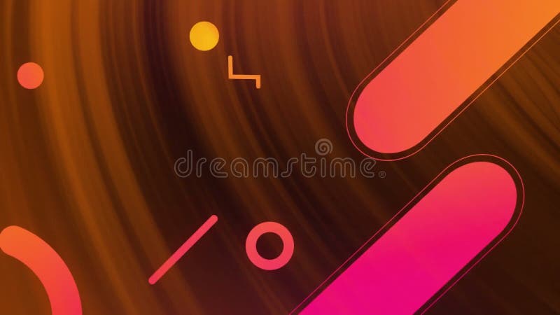 Animation of Vibrant Abstract Shapes Moving on Light Trails Background ...