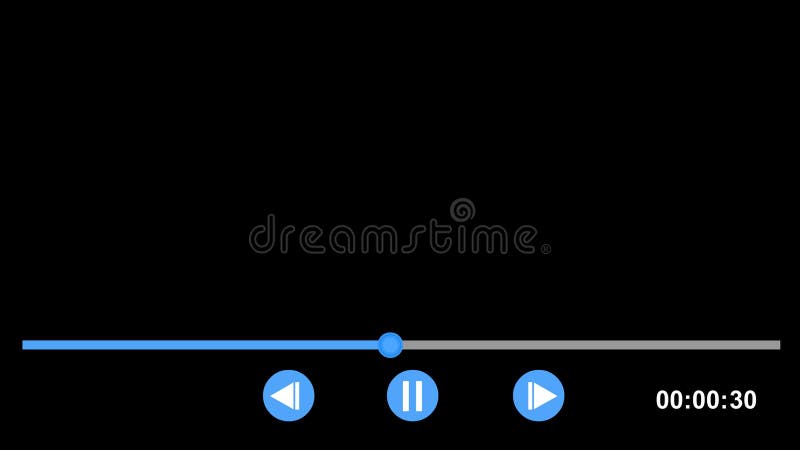 Animation Video Player One Minute Stock Footage - Video of moving ...