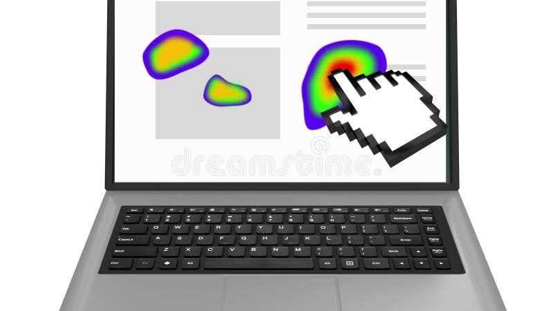 Website Heat Map Reflecting User Activity Data Stock Video - Video of ...