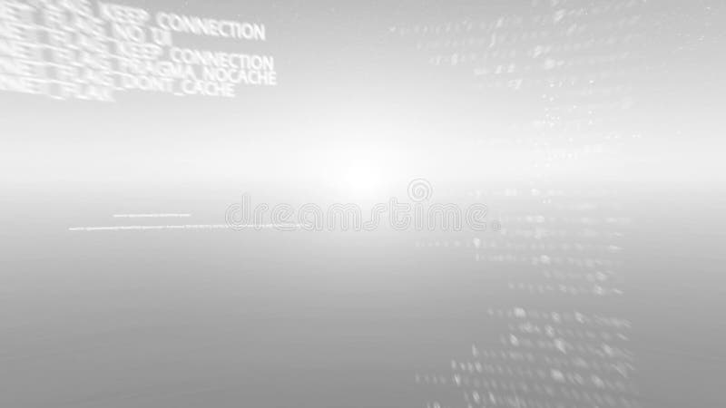 Animation of White Arrows Moving Up Data Processing Recording on White ...