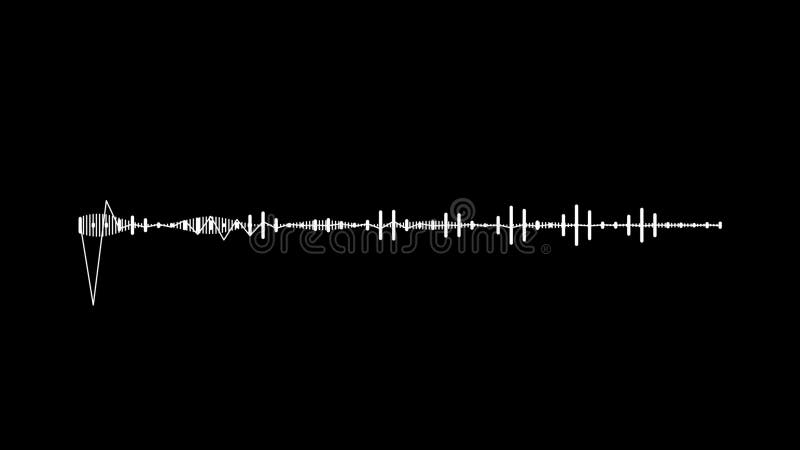 Animation Red Audio Frequency Waveform Spectrum. Stock Video - Video of ...