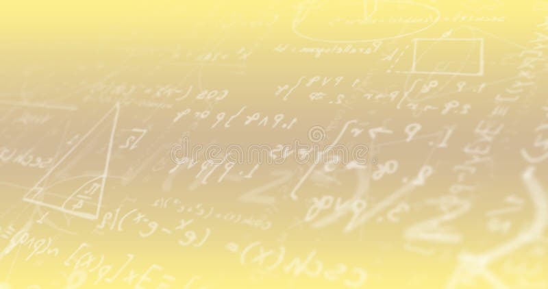 Animation of White Colored Mathematical Equation and Diagrams Over ...