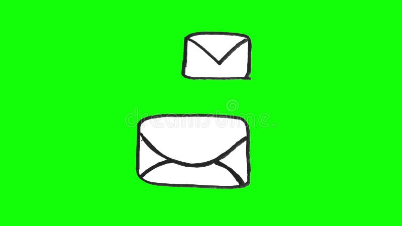 Animation of White Envelopes Appearing Stock Video - Video of connect ...