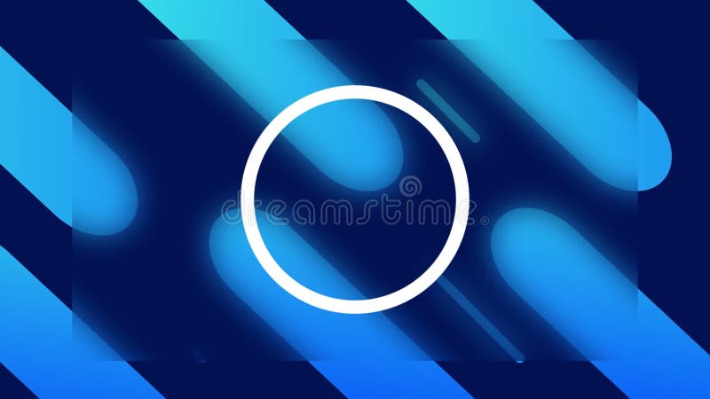 Animation of White Line Triangle Changing Shape Over Blue Capsule ...