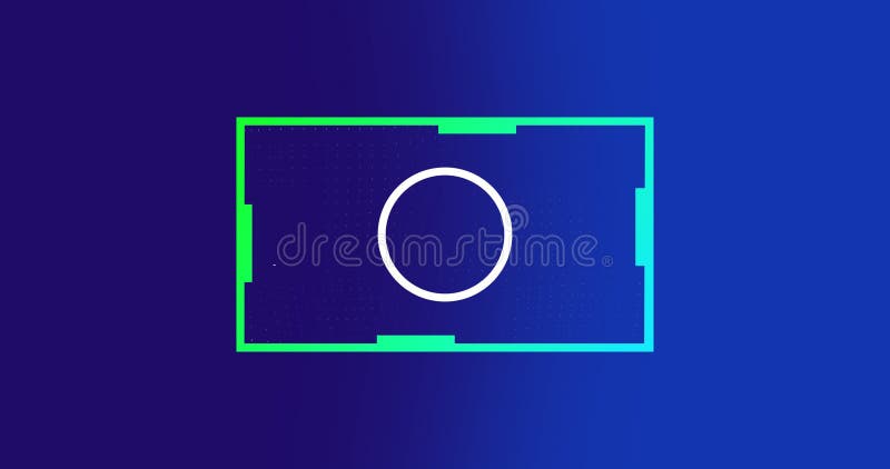 Animation of White Line Triangle Changing Shape Over Blue Capsule ...